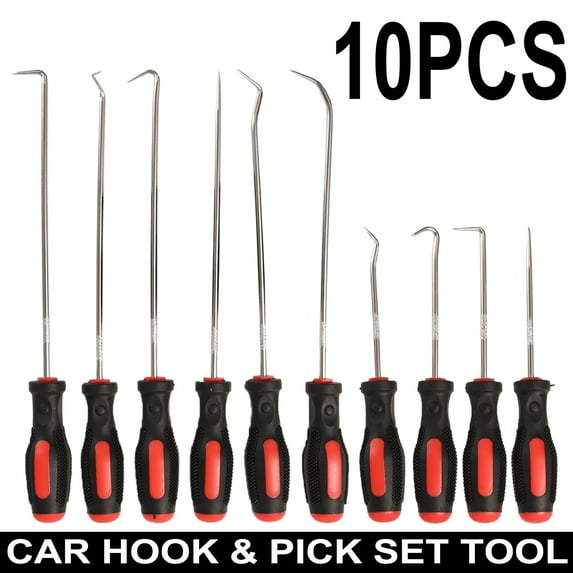 10Pcs Car Pick & Hook Set O Ring Oil Seal Gasket Puller Remover Craft ...