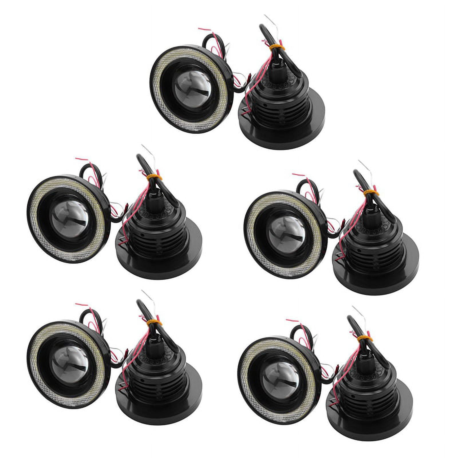10Pcs Car Universal 3.5 Inch Cob Angel Eye Fog Lights Headlights ...