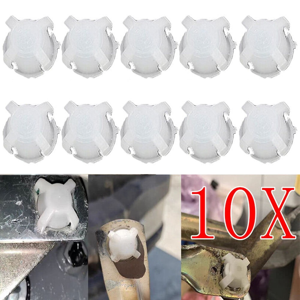 10Pcs Car Windshield Wiper Linkage Bush Replacement White Plastic For ...