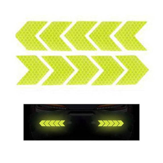 10Pcs Car for Decorative Sticker Exterior for Tape Reflective Anti ...
