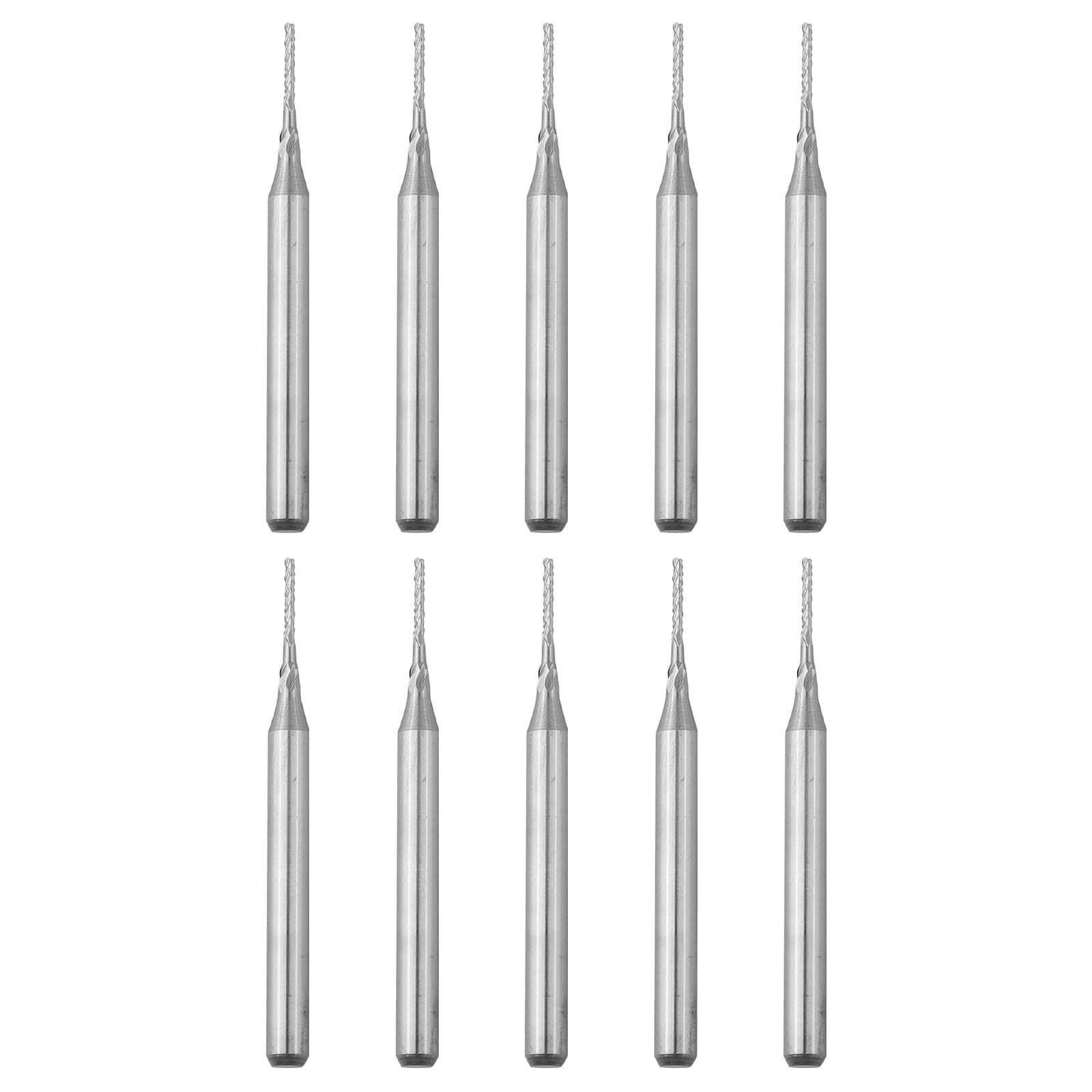 10Pcs Carbide End Mill Engraving Milling Cutter Bits for Pcb Machine,/8 ...