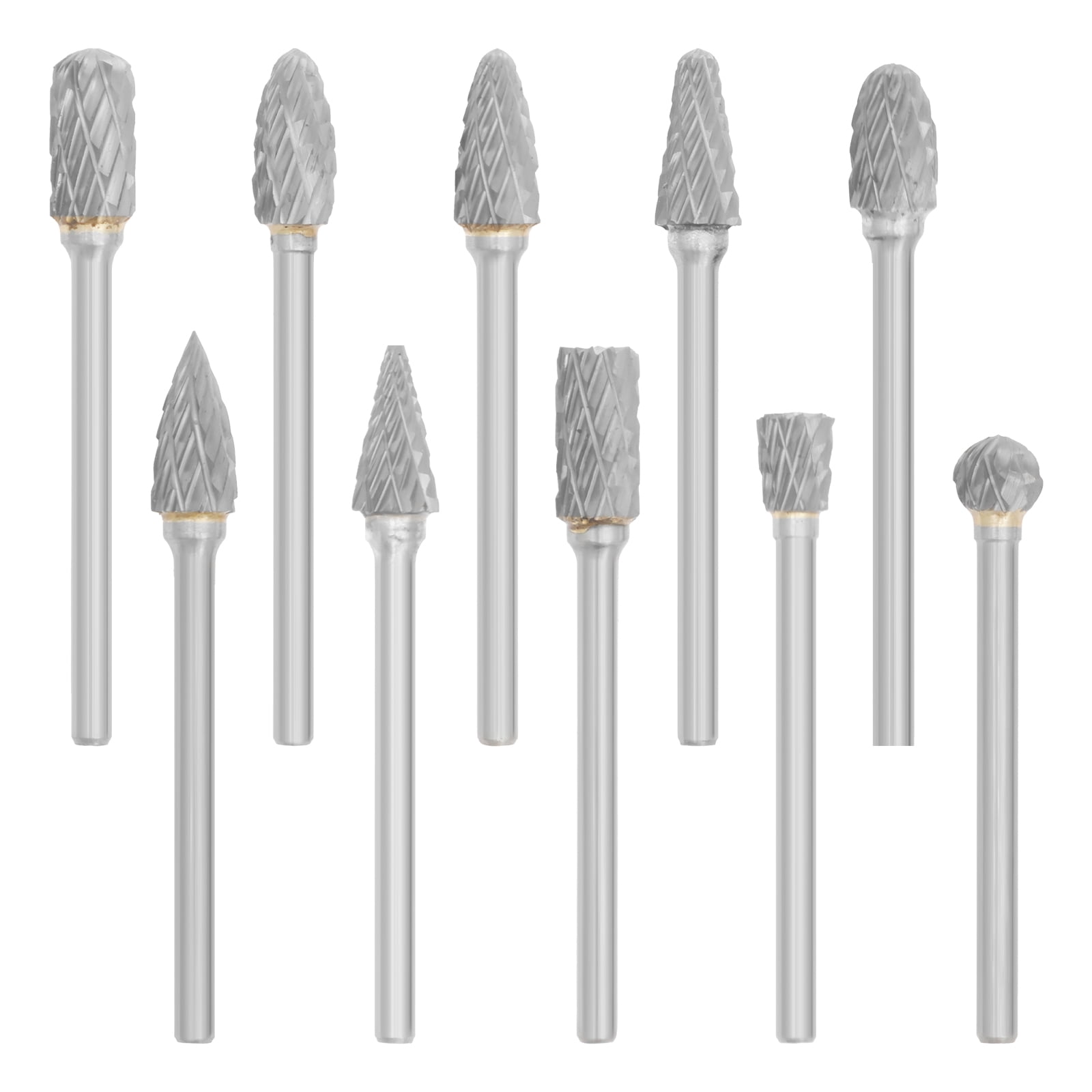10Pcs Carbide Rotary Burr Set Portable Rotary Tool Grinding Bit High ...