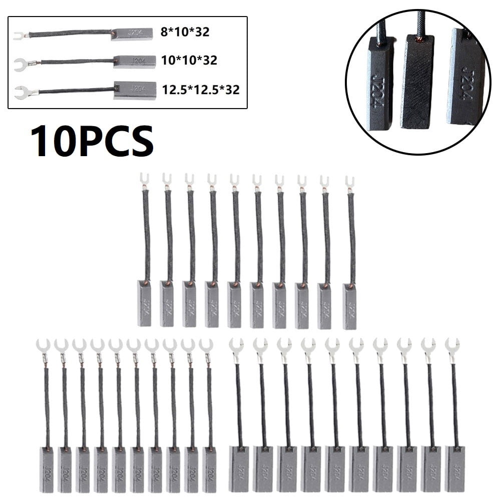 10Pcs Carbon Brushes J204 Diesel Generator Electric Motor Alternator ...