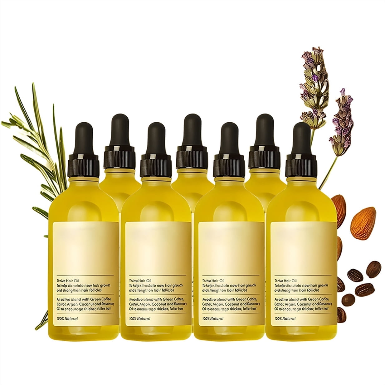 10Pcs Carvenchi Natural Hair Growth oil, organic Veganic Natural Hair ...
