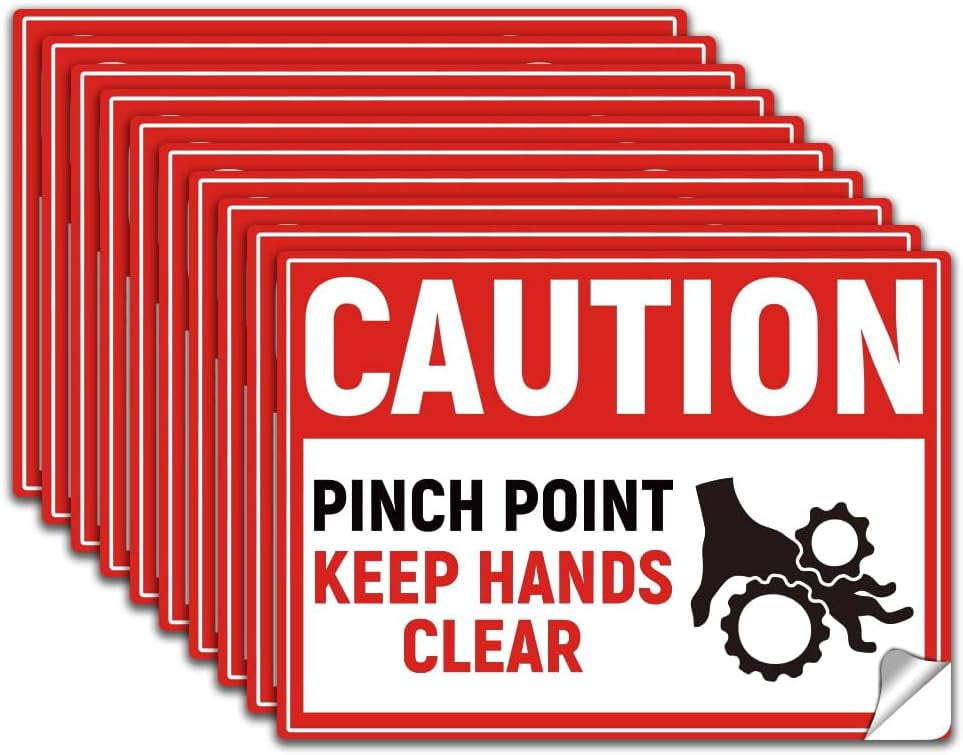 Pinch Point Sticker
