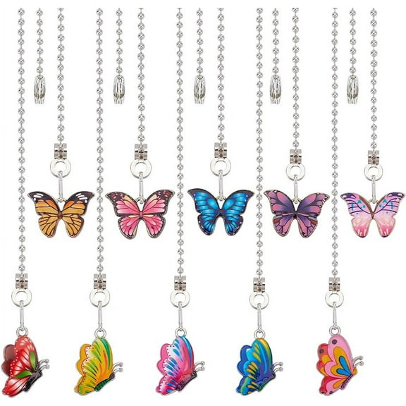 8 Pieces Bronzed Ceiling Fan Pull Chain Extension Pendant Ornament 12 ...