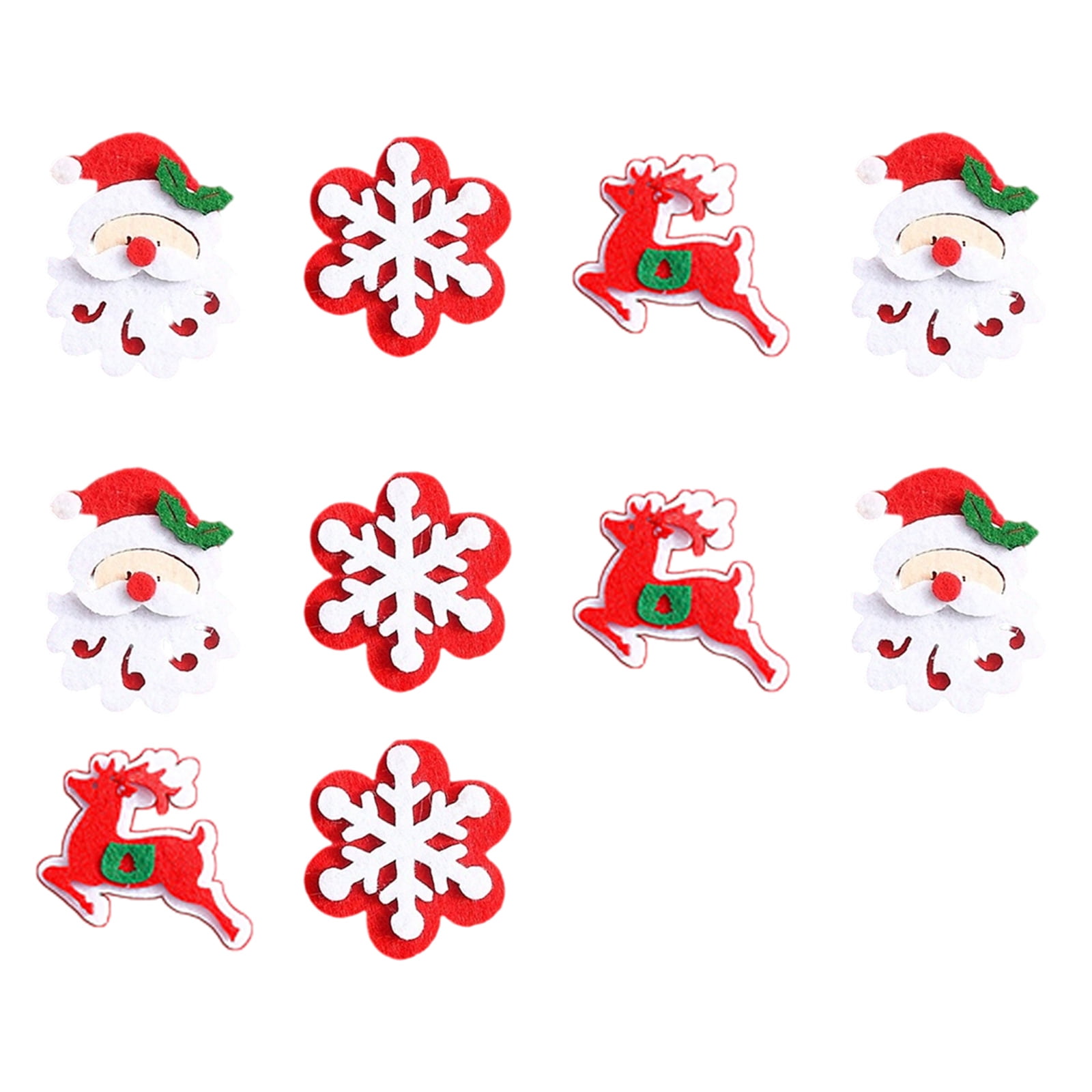 10Pcs Celebratory Perceived Deck Santa Suspended Ornamentation With ...