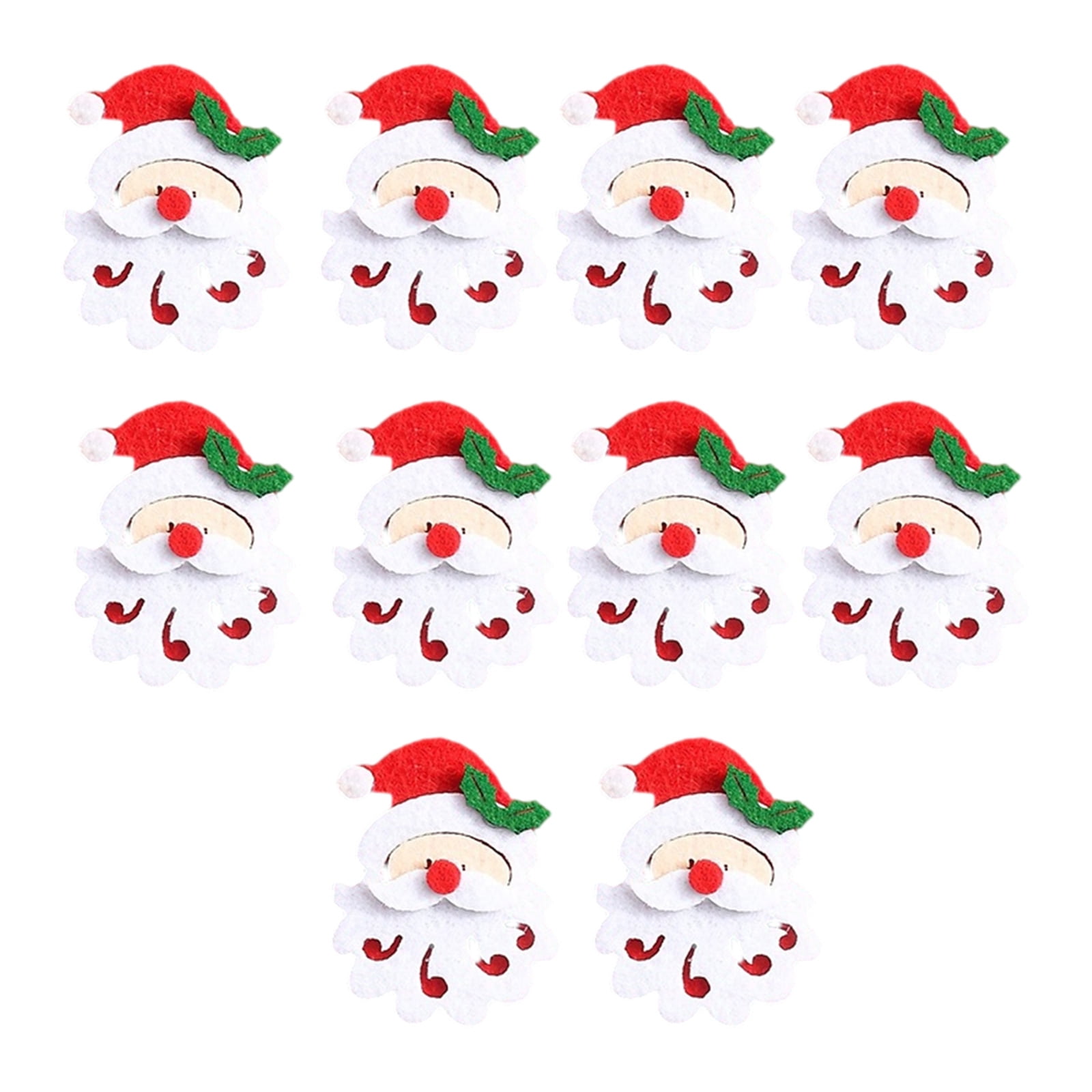 10Pcs Celebratory Perceived Deck Santa Suspended Ornamentation With ...