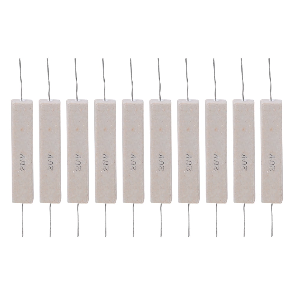 10Pcs Cement Resistor Power Resistance ±5% High Accuracy for Printed Circuit Board 20W(30R ...