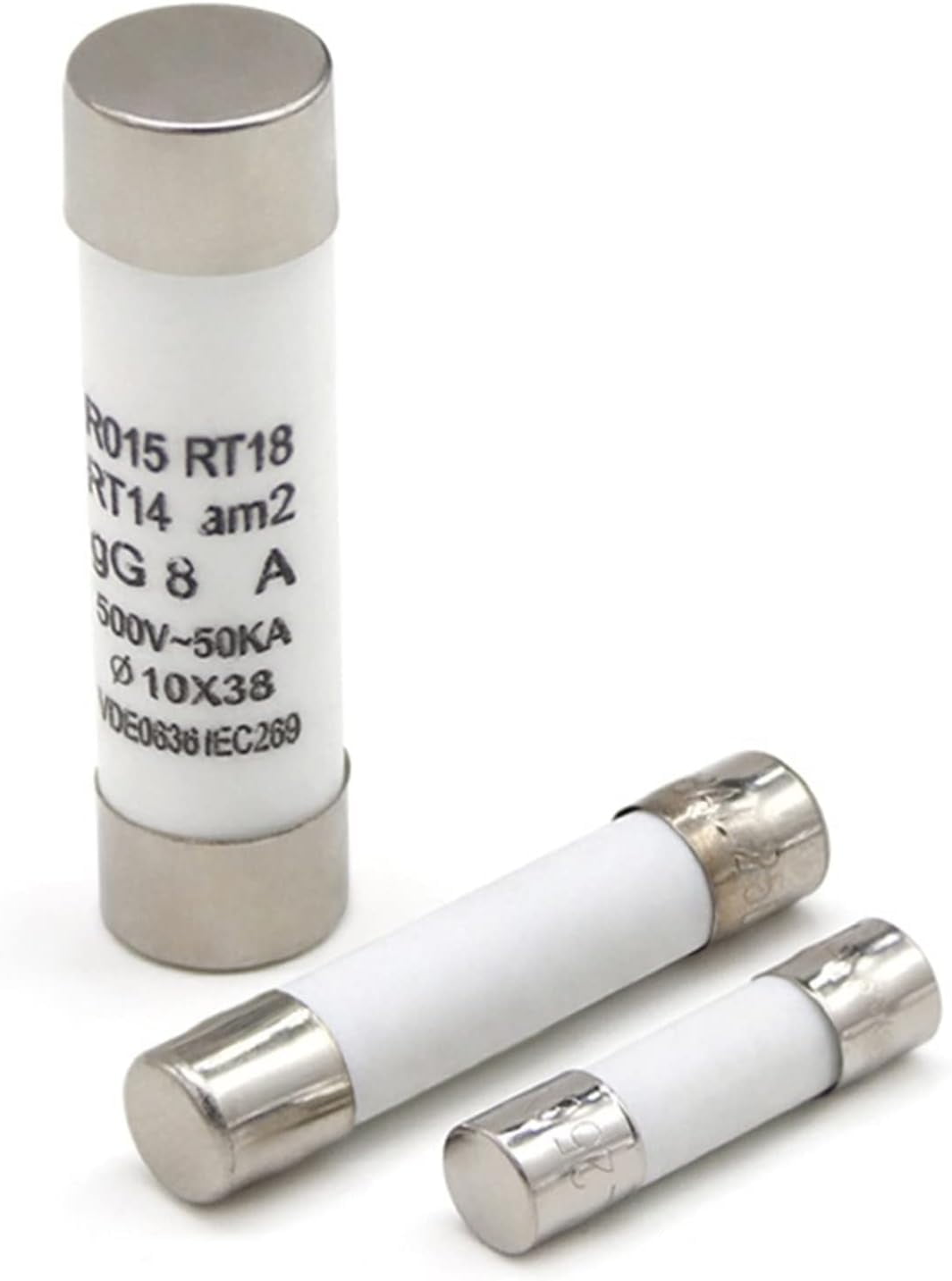 10Pcs Ceramic Fusible 5x20mm 6x30mm 10x38mm Fast Blow Tube Fuses 250 ...