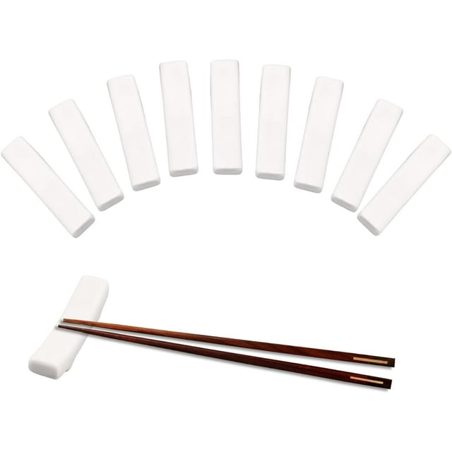 10Pcs Ceramics Chopsticks Rests Spoon Stand Fork Holder for Dinning ...