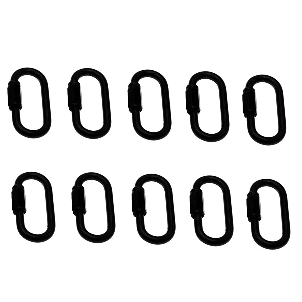 10Pcs Chain Locking, 6Mm Chain Quick Link Connector Black Paint ...