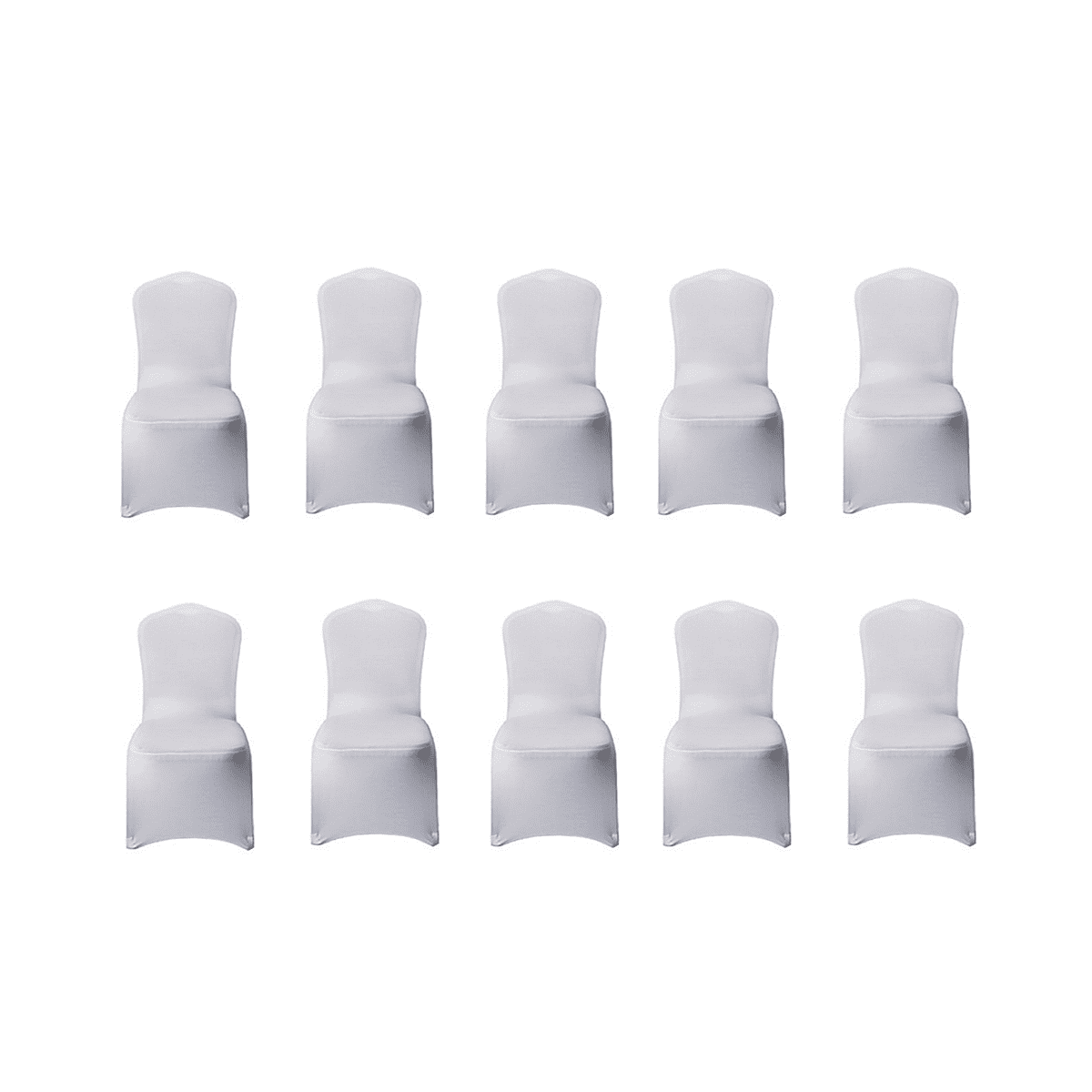 10Pcs Chair Cover Stretch Slipcovers for Wedding , Dining Chair ...