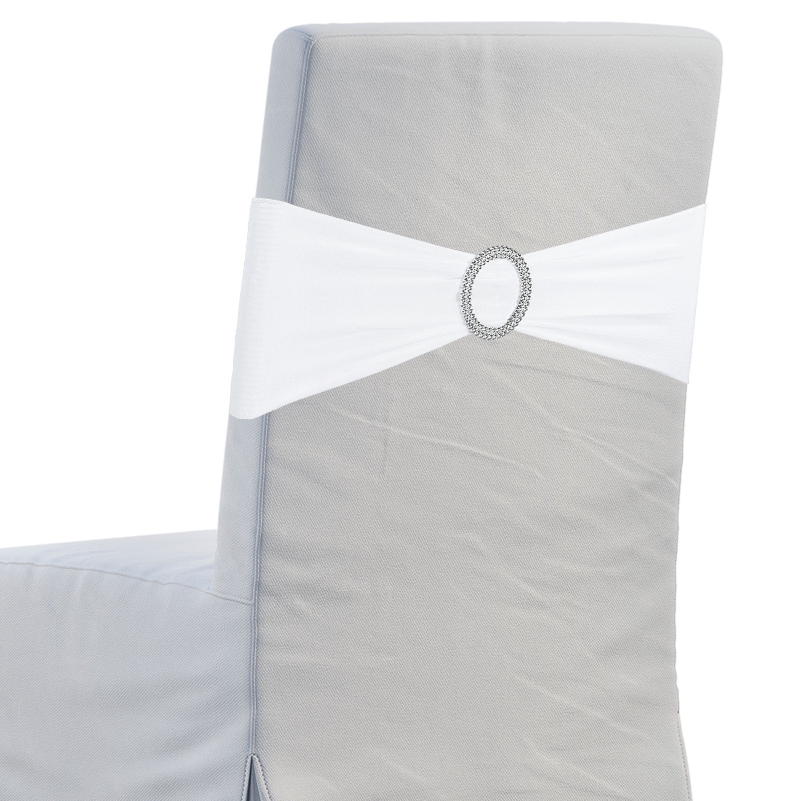 10Pcs Chair Sashes Chair Bow, 350x130mm Polyester Stretch Band with ...