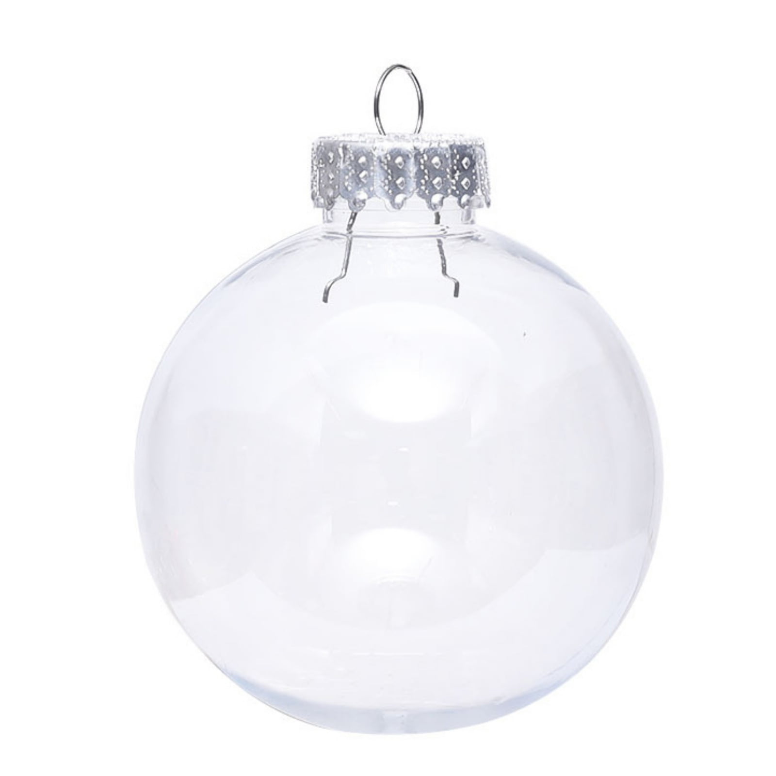 10Pcs Christmas Clear Balls,Transparent DIY Shatterproof Hanging ...