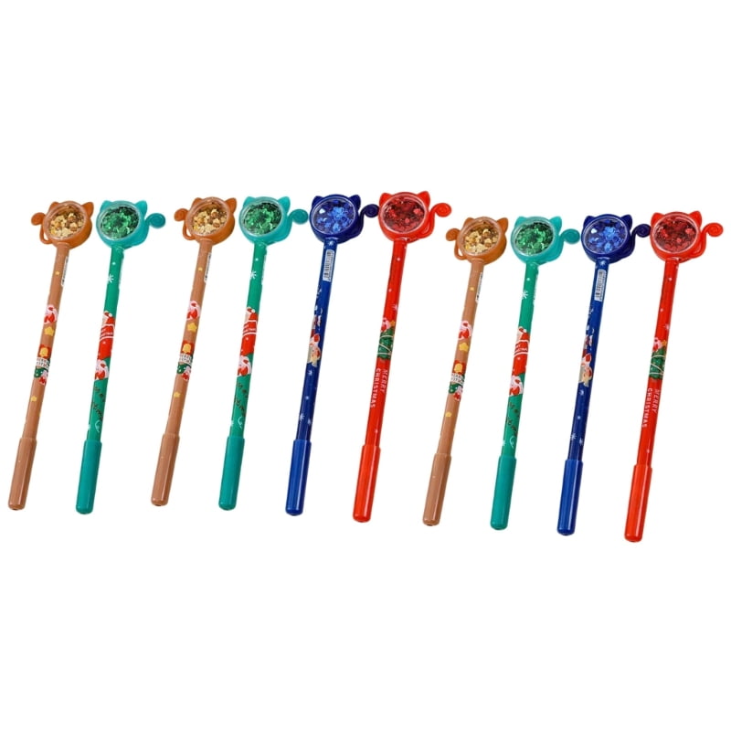 10Pcs Christmas Gel Pen 0.5MM Needle Tip for Writing Note Taking ...