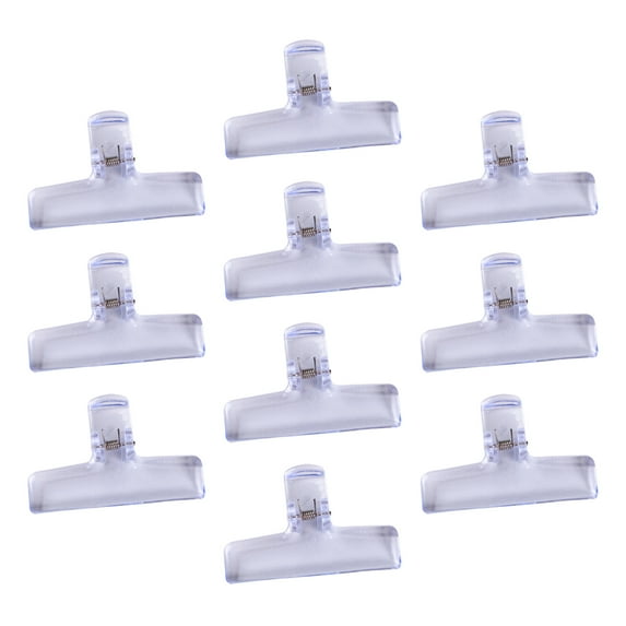 10Pcs Clear Acrylic Binder Clip 75mm Acrylic Paper Clip Paper Clamps ...