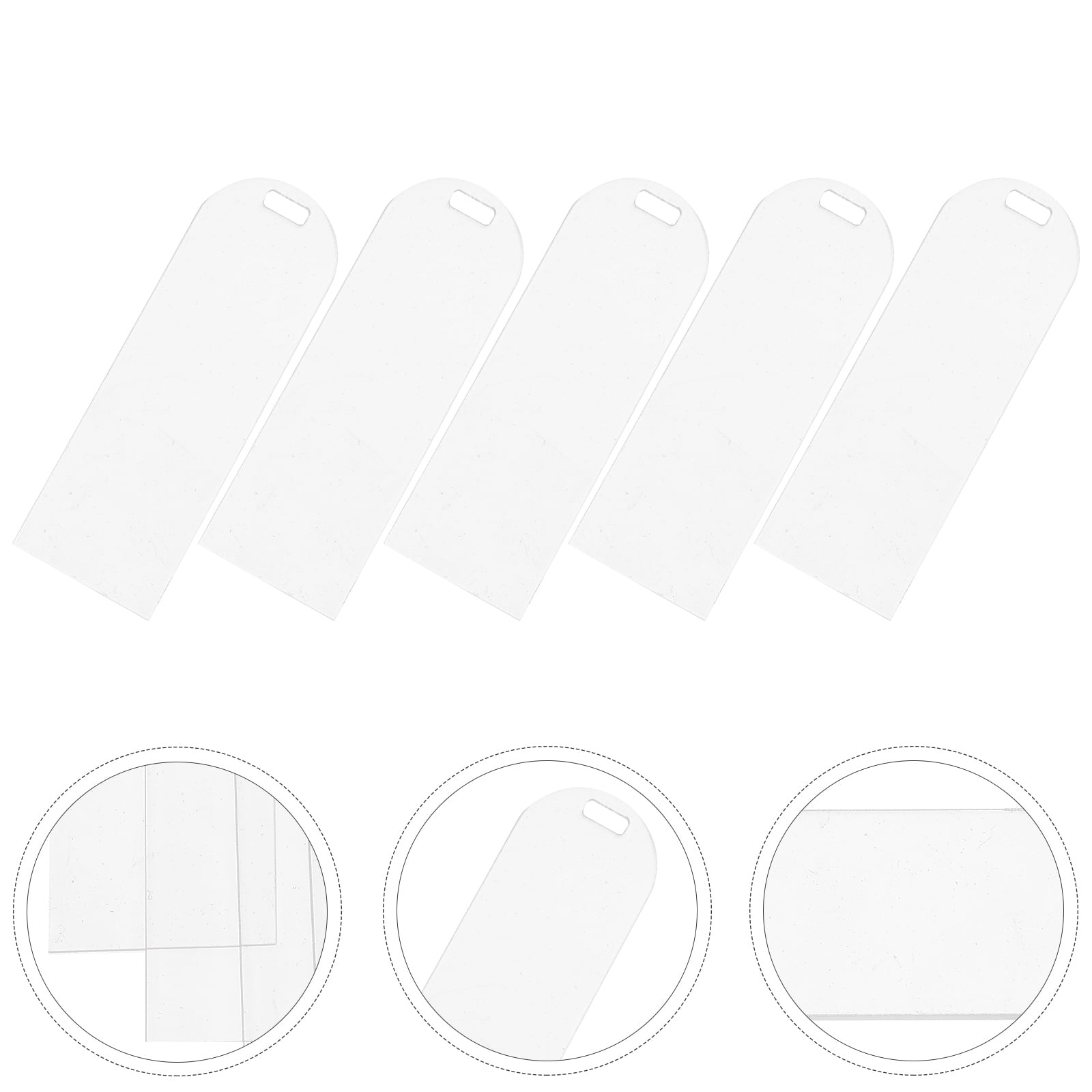 10Pcs Clear Acrylic Bookmarks Blank Acrylic Bookmarks Blank Bookmarks ...