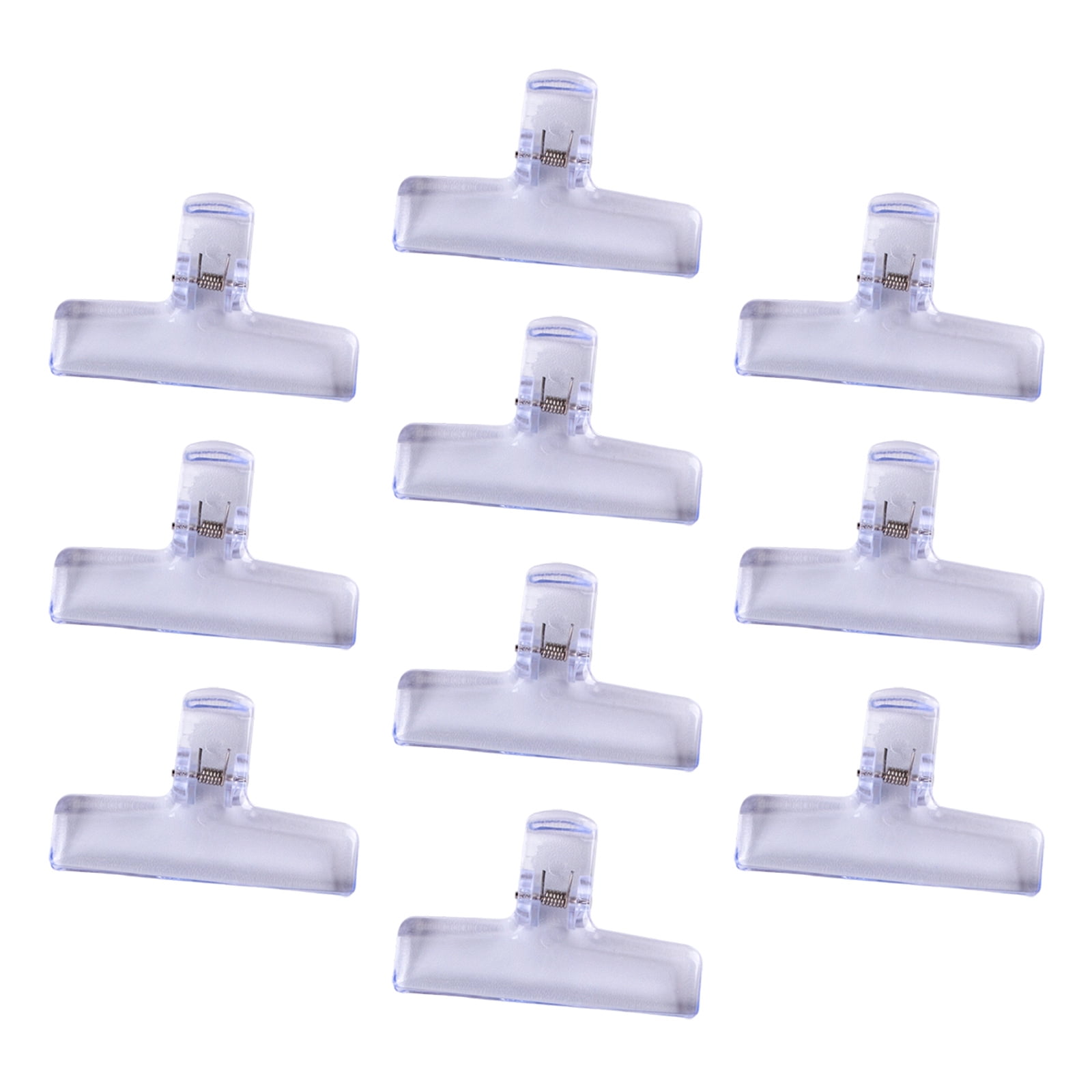 10Pcs Clear Acrylic Clip File Paper Clamps for Craft Bag Photo Drawing ...