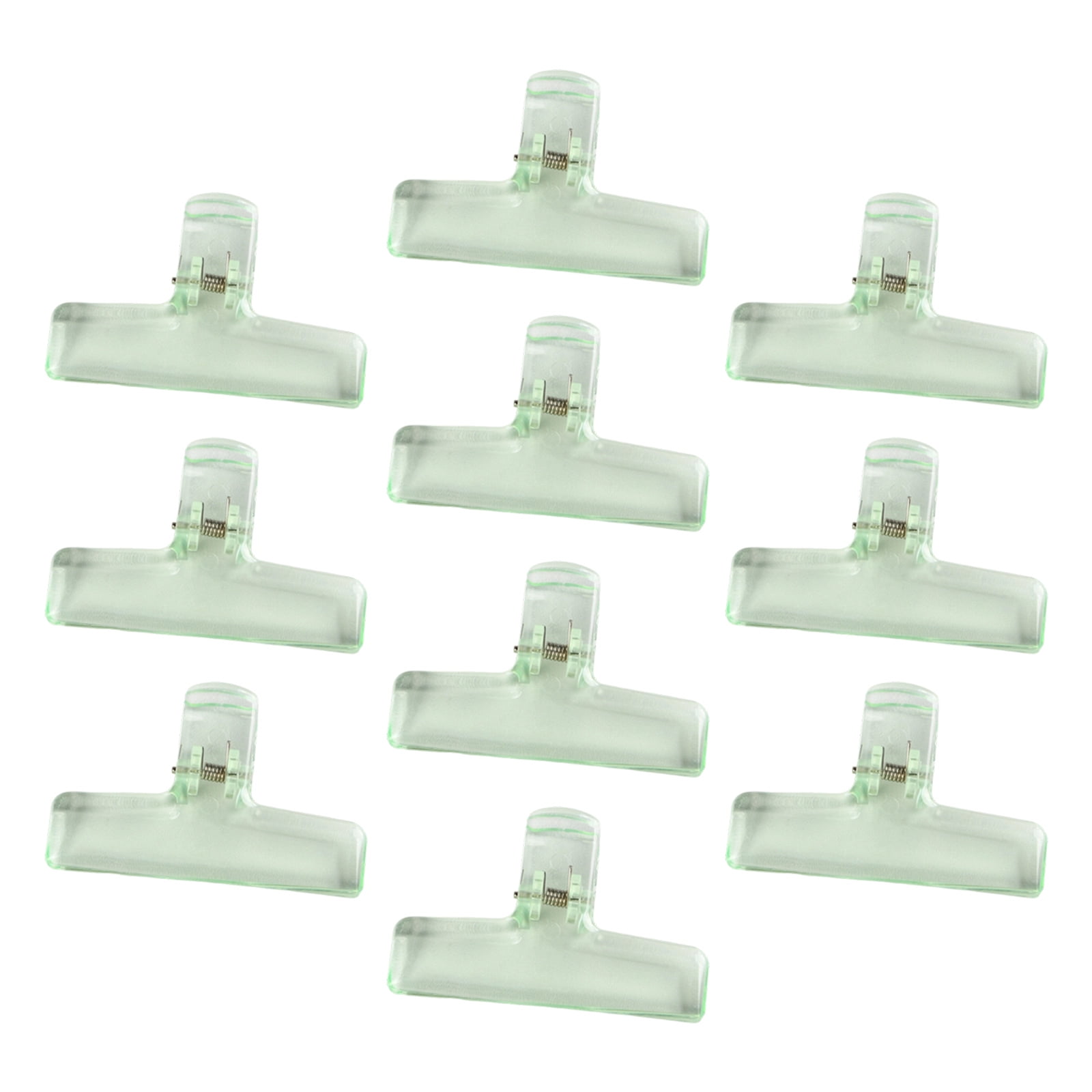 10Pcs Clear Acrylic Clip File Paper Clamps for Craft Bag Photo Drawing ...