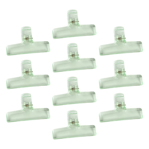 10Pcs Clear Acrylic Clip File Paper Clamps for Craft Bag Photo Drawing ...