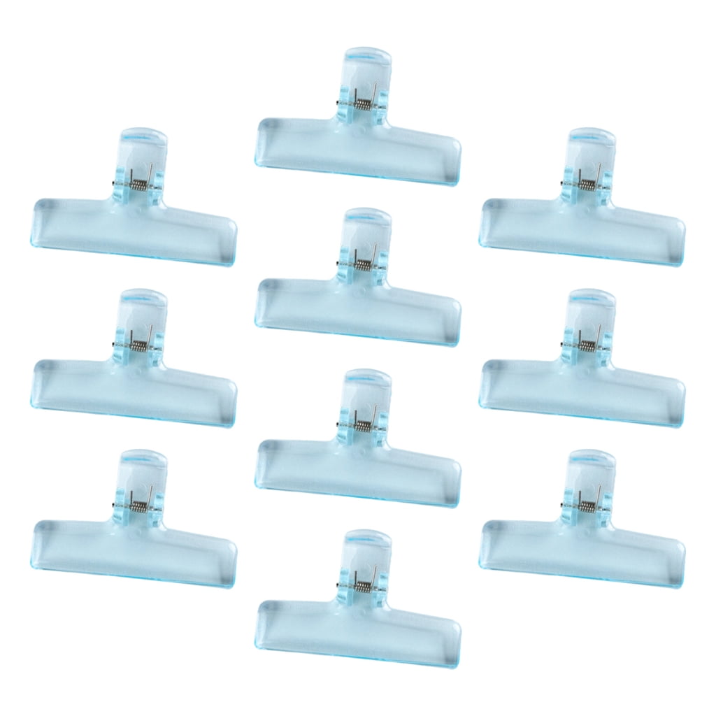 10Pcs Clear Acrylic Paper Clip for Picture Document Drawing Board 75mm ...