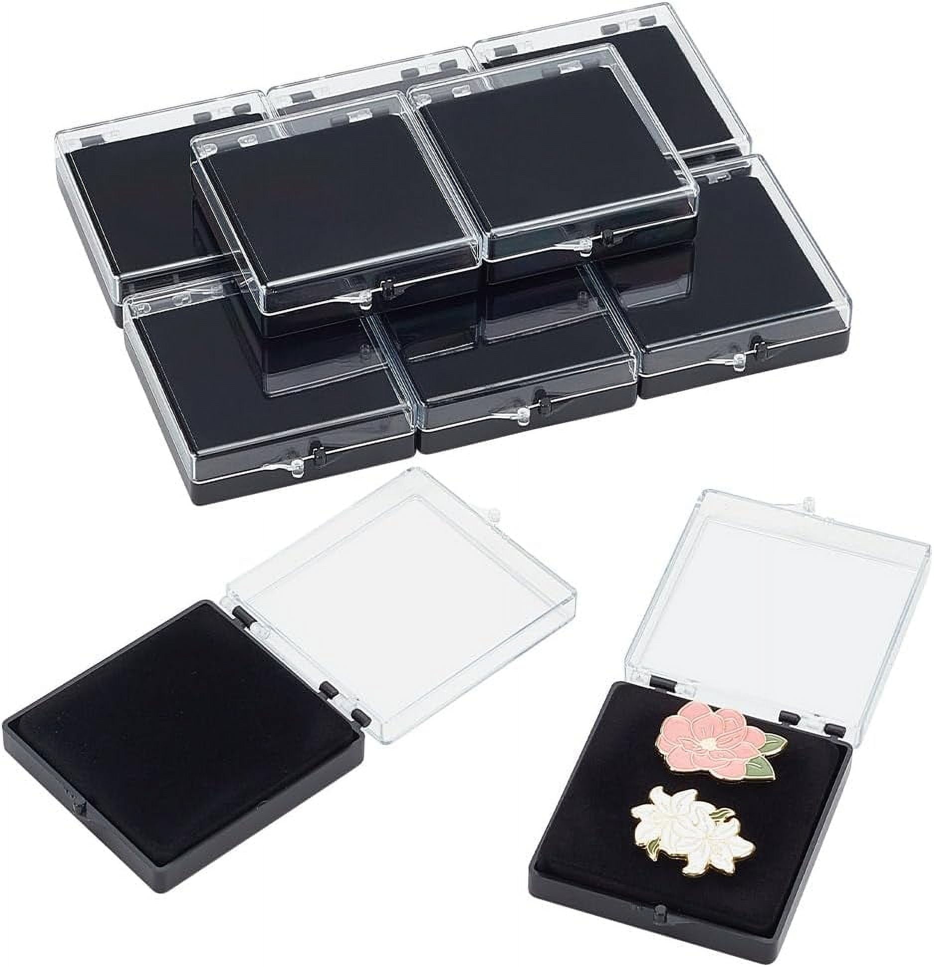 10Pcs Clear Badge Display Box 2.36x2.77x0.75 inch Plastic Badge Cases ...