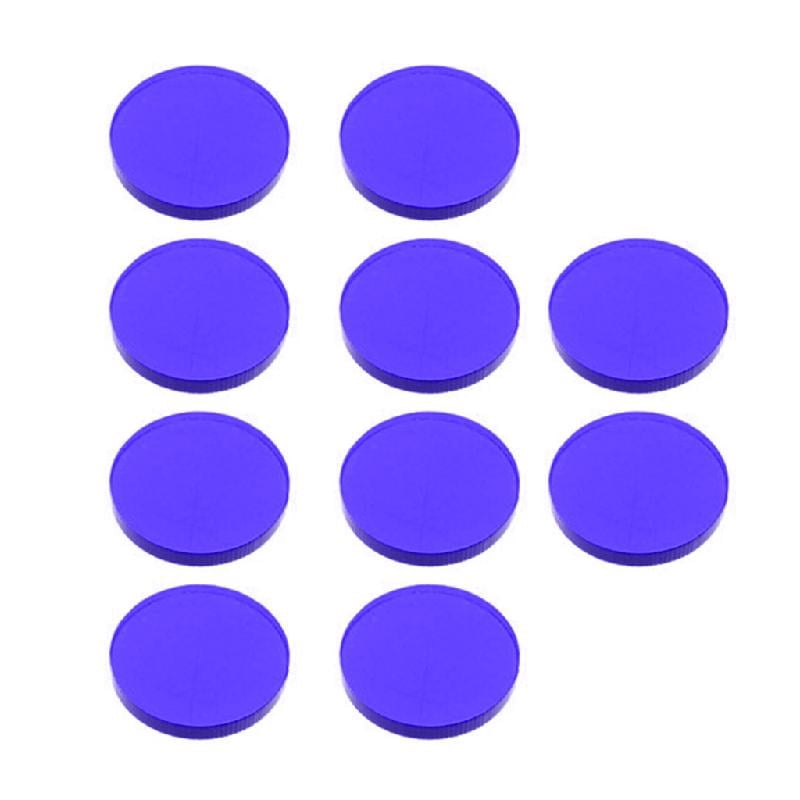 10Pcs Clear Billiard Cue Pools Stick Tips Snookers Cue Replacement Tips ...