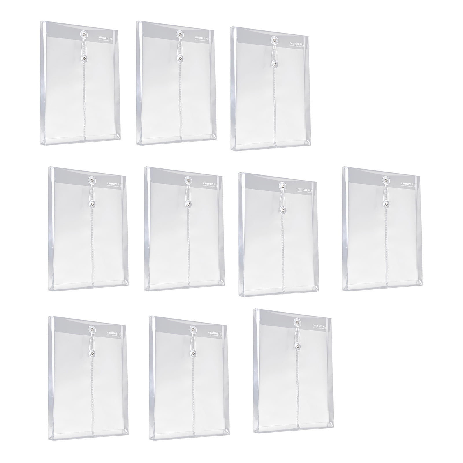 10Pcs Clear File Folder Document Organizers Waterproofs Letter Size ...