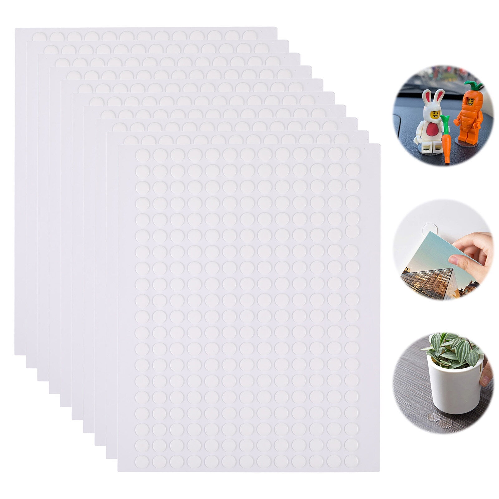 10Pcs Clear Glue Point Dots Double-Sided Sticker For Posters Walls ...