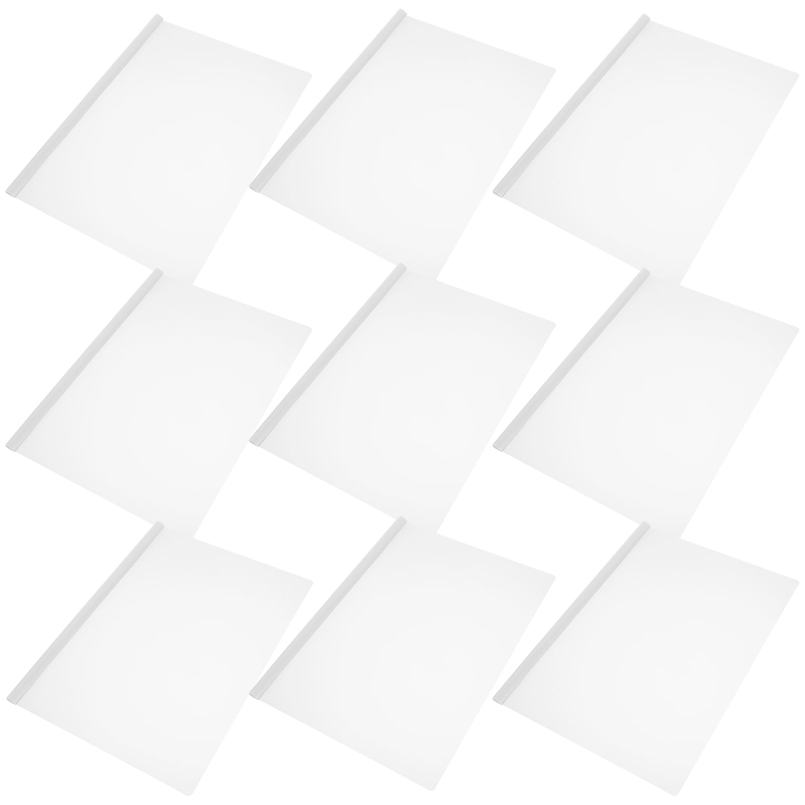 10Pcs Clear Report Covers for A4 Paper Multi-function File Folders with ...