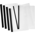 10Pcs Clear Report Covers with Sliding Bar, Plastic Binder Paper ...