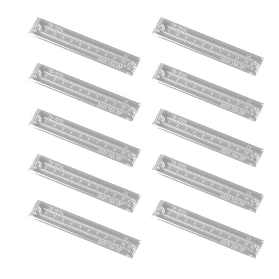 10Pcs Clear Terminal Block Housing Multipurpose Plastic Dustproof ...