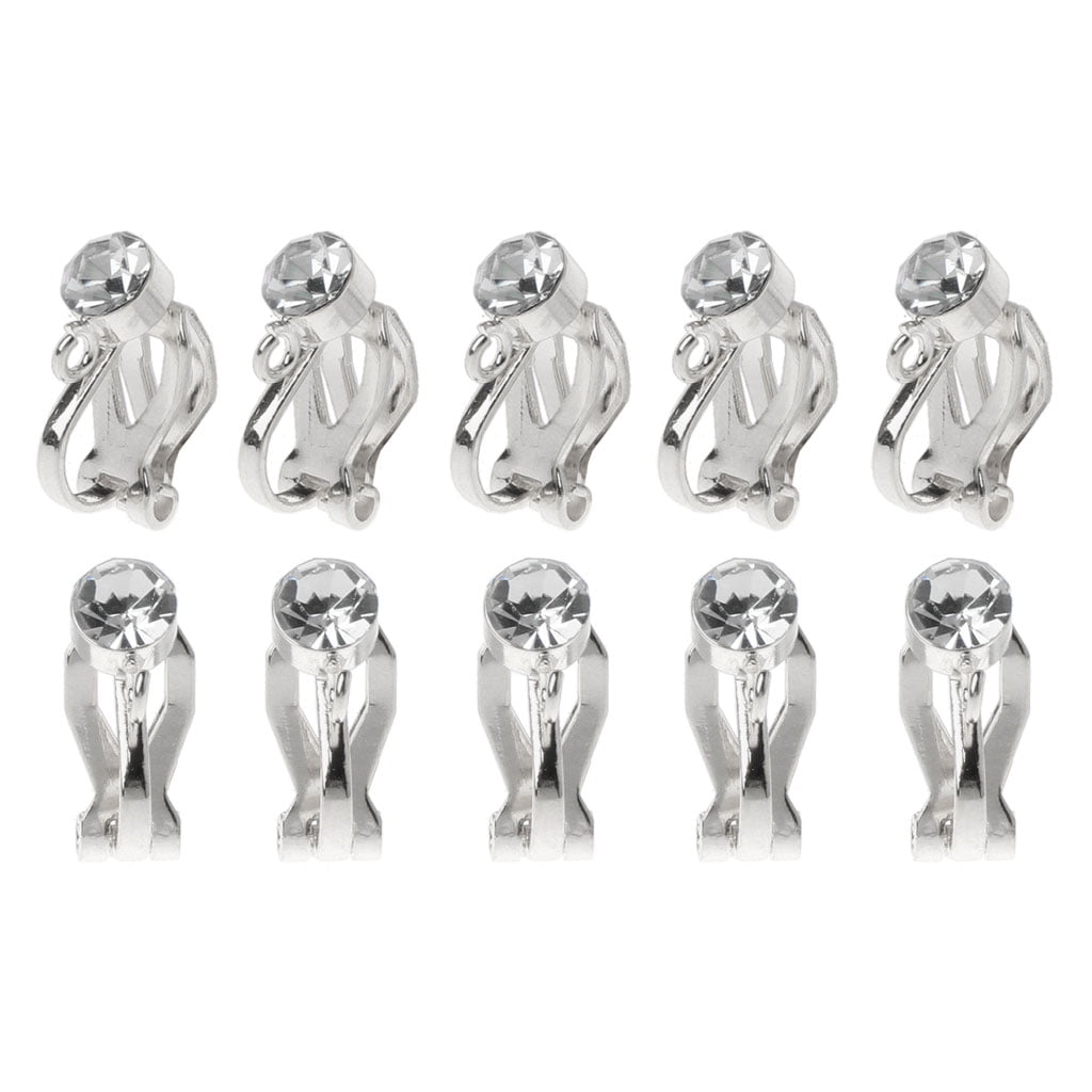 10Pcs Clip-on Earring Converter with Easy Open Loop Pierce Ear Jewelry ...