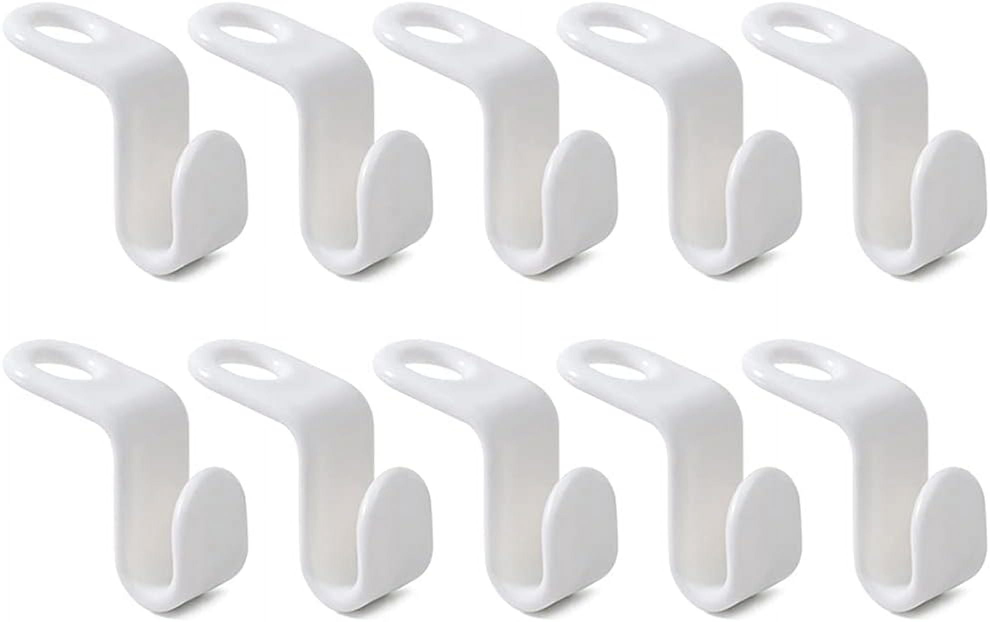 10Pcs Clothes Hanger Connector Plastic Cascading Hooks Hanging Extender ...