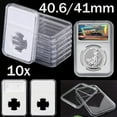 10Pcs Coin Slab Display Holder Storage 40.6 mm AMERICAN SILVER EAGLE ...