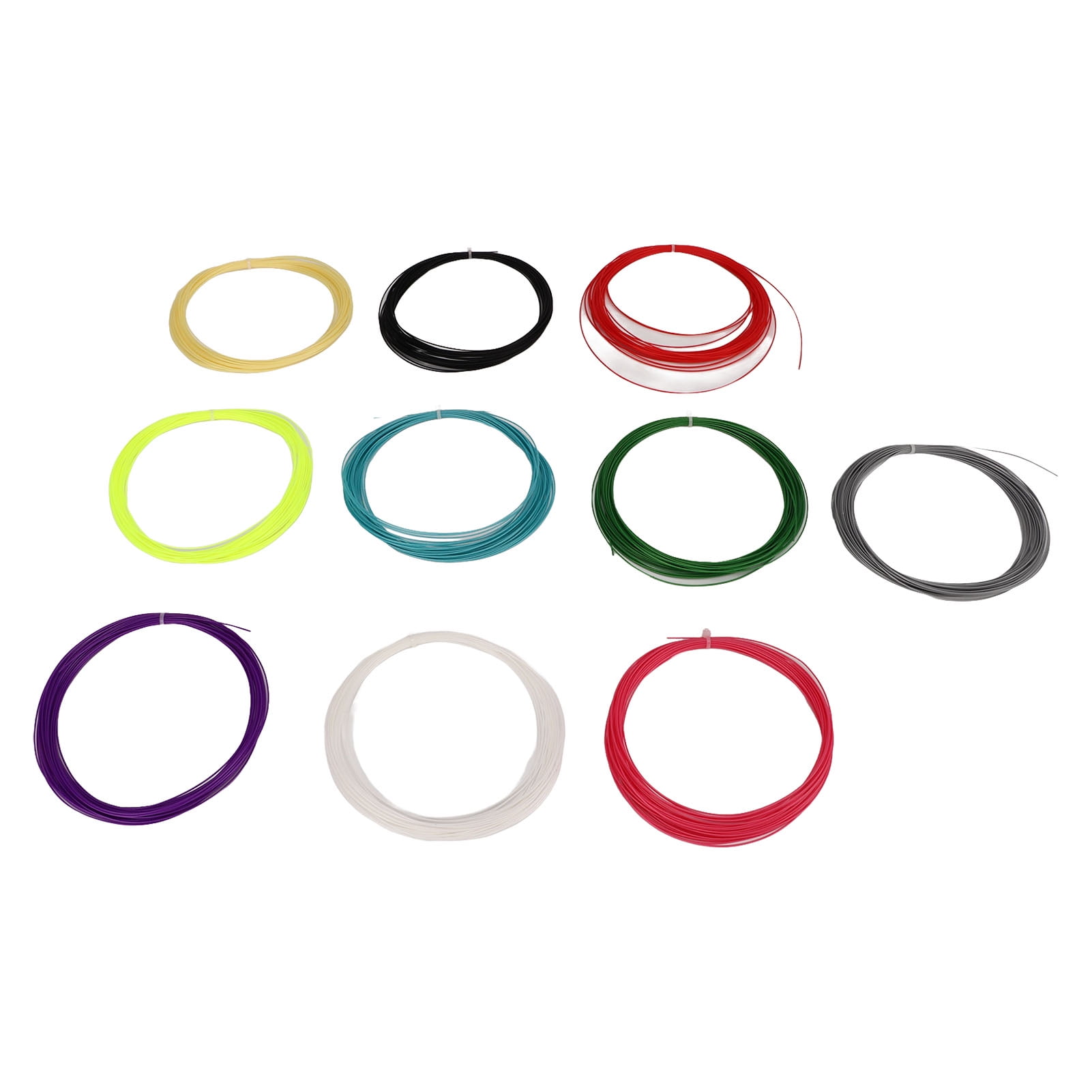 10Pcs Color Mixing Badminton Racquet String High Elastic Badminton ...