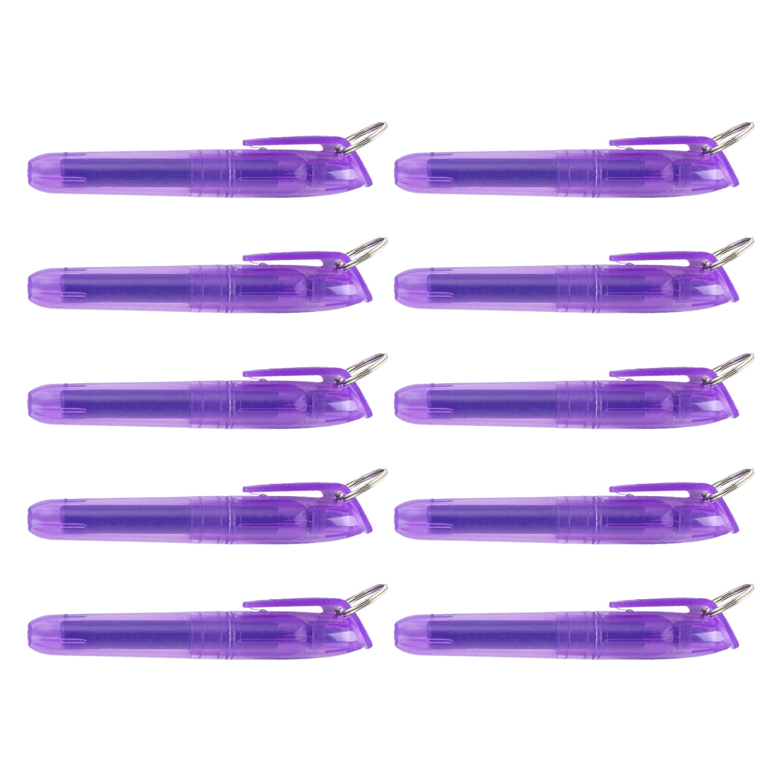 10Pcs Colored Highlighter Obliqued Tip Highlighter Marker with Metal ...