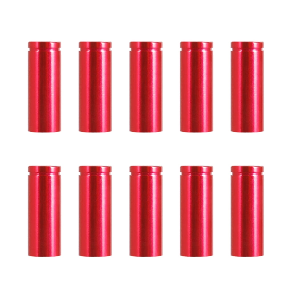 10Pcs Colorful Alloy Bicycles Cable Crimp Ends Tips Shifter Bike Cable ...