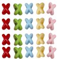10Pcs Colorful Plastic Craft Beads Multipurpose Spacers Beads with 2mm ...