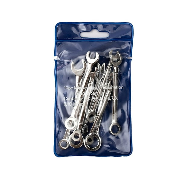 10pcs Combination Spanner Set Small Wrench Metric / SAE Imperial ...