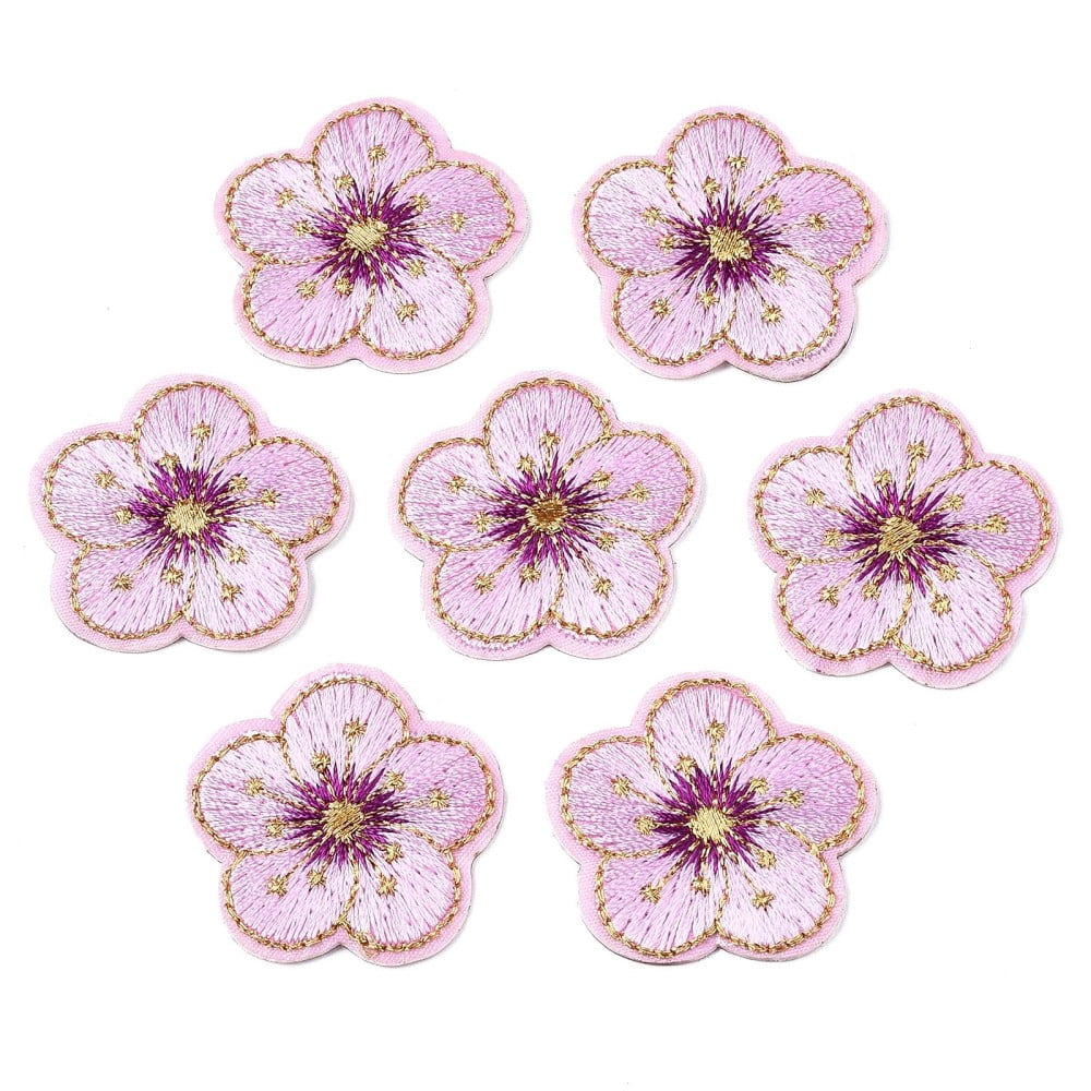 10Pcs Computerized Embroidery Non Woven Fabric Self-Adhesive Patches ...