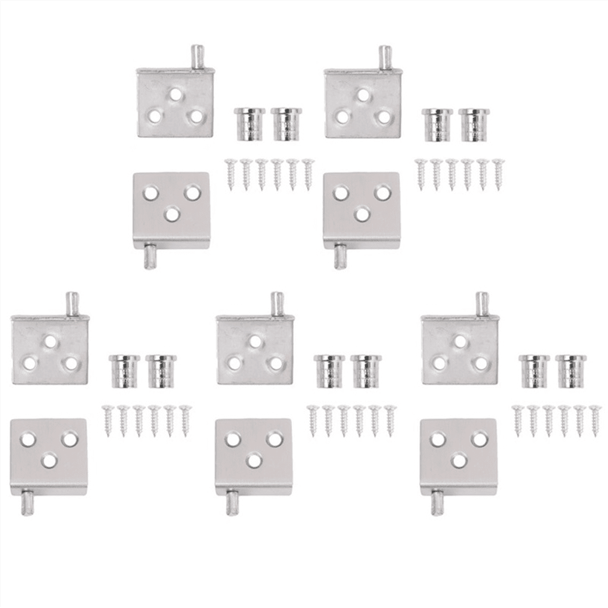 10Pcs Concealed Hinges Cabinet Up and Down Door Pivot CT Corner Codes ...