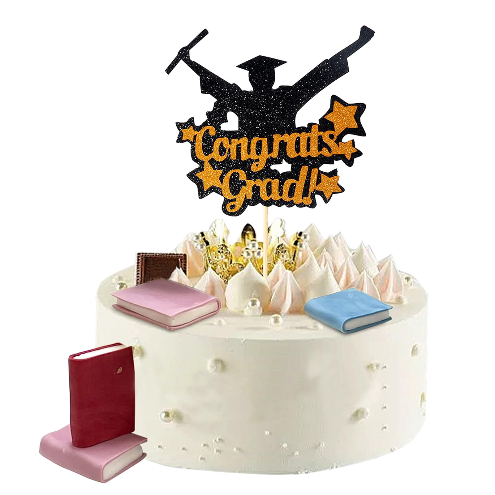 10Pcs Congrats GradTRDN Cake Topper 2024 Graduation Cake Topper ...
