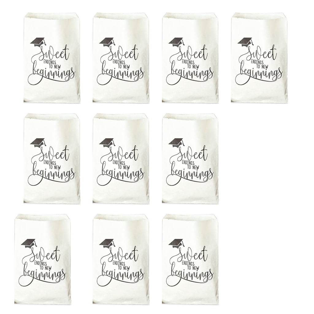 10Pcs Congrats Graduate Treat Bags Class of 2025 Graduation Party Treat ...