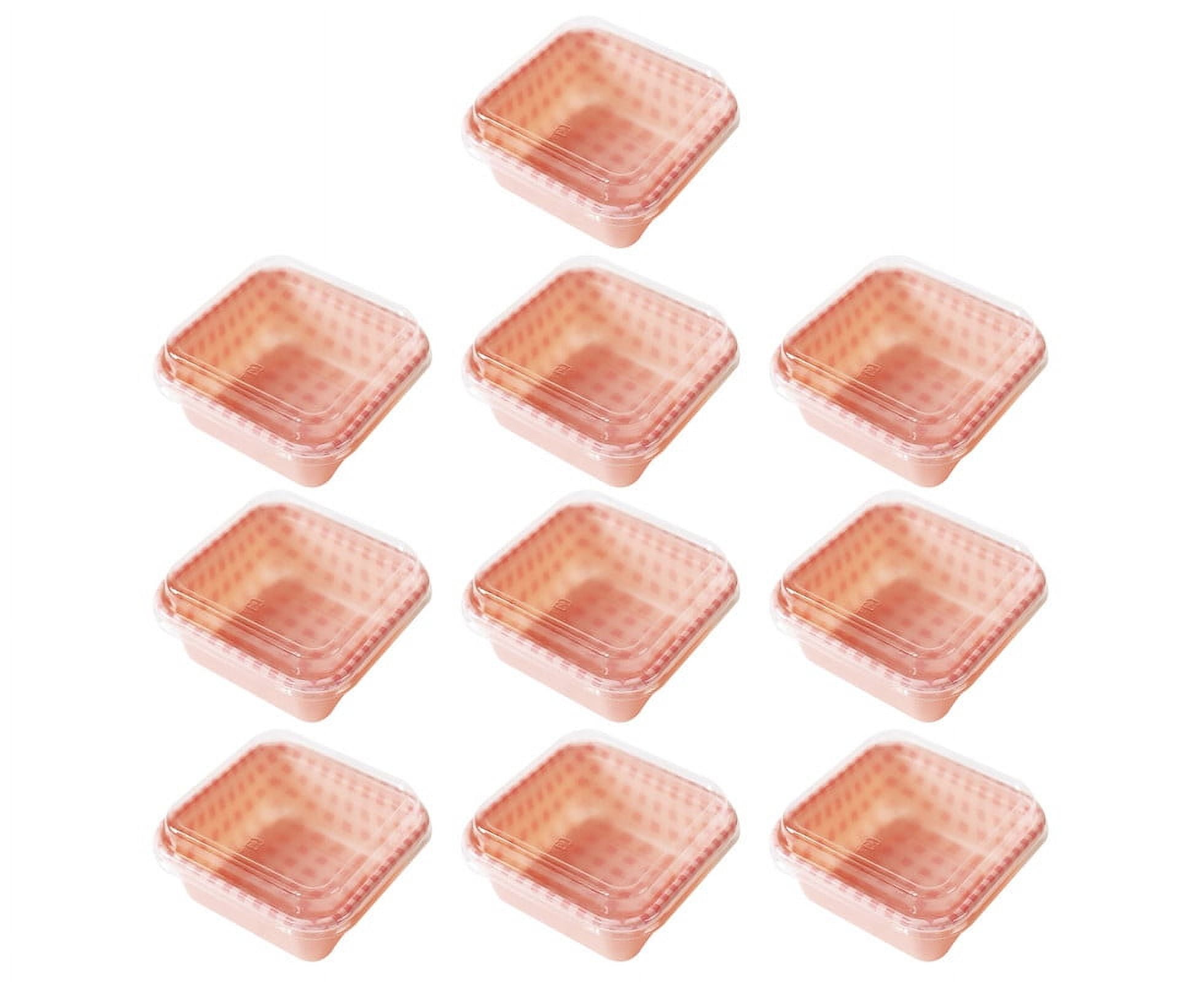 10Pcs Convenient Bakery Box Square Cute Aesthetic Dessert - Pink ...