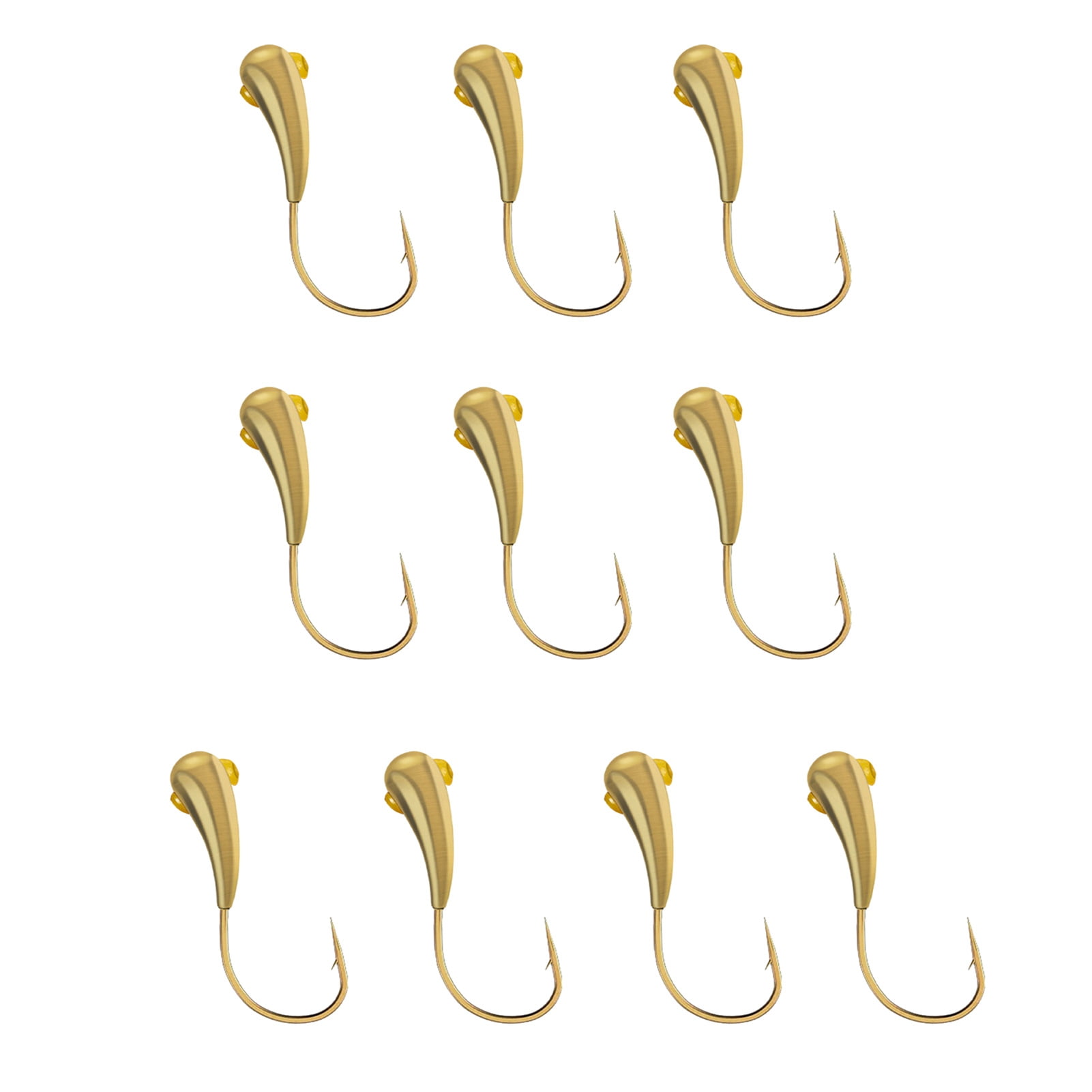 10Pcs Copper Head Pilgrim Hooks 45 Degree Angled Wolf Tooth Design ...