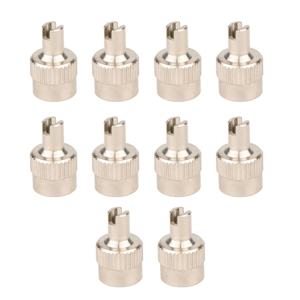 10Pcs Copper Tire Valves Stem Caps Auto Tyre Stem Cover Dust Cover Car ...