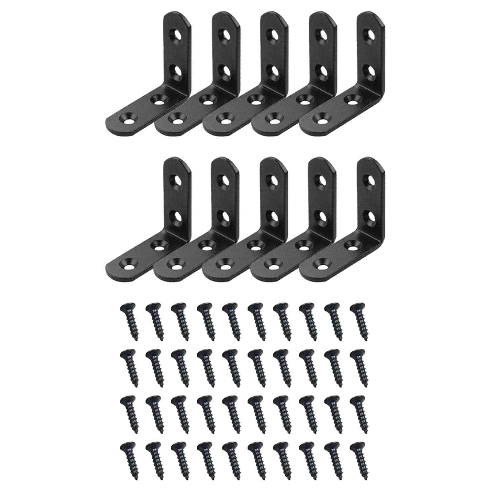 10Pcs Corner Sets Black for Stainless Steel 90 Degree Right Angle ...