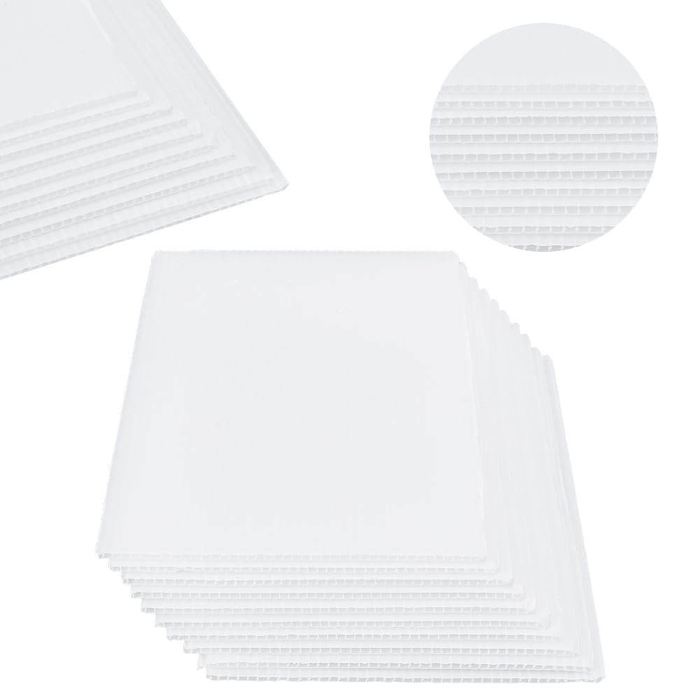 10Pcs Corrugated Plastic Sheets 3mm Thick Plastic Board Moldable ...